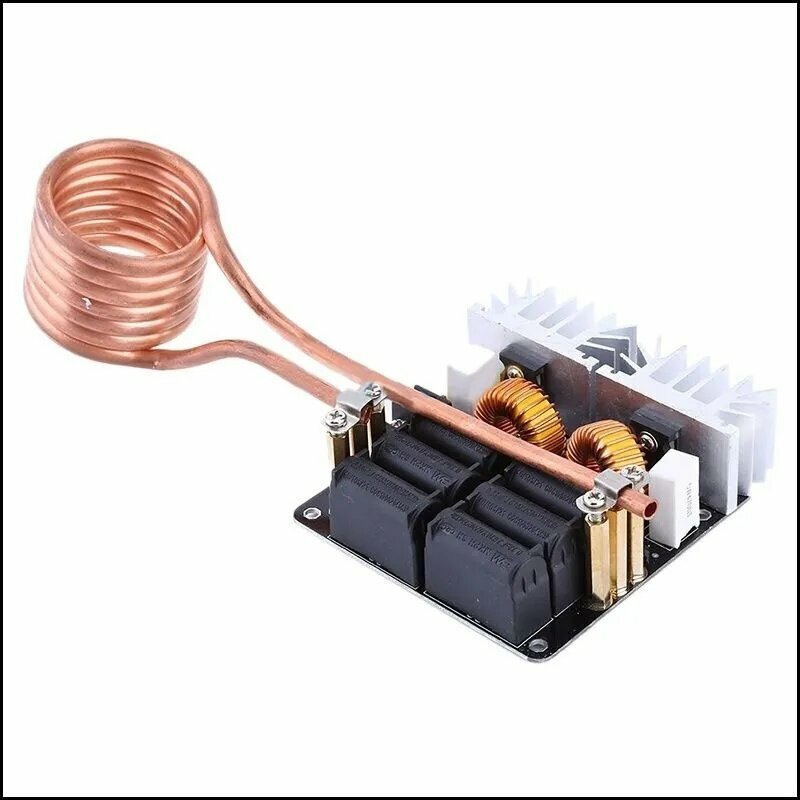 Высокочастотная закалочная машина мощностью 1000 Вт, печь промежуточной частоты для плавки золота без отвода, мощный источник питания, модуль индукционной нагревательной пластины