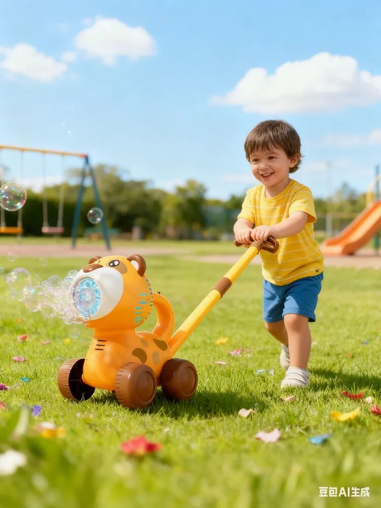 Ручная машинка для мыльных пузырей puppy bubble machine с мыльной водой подходит для детей в возрасте 1-3 лет