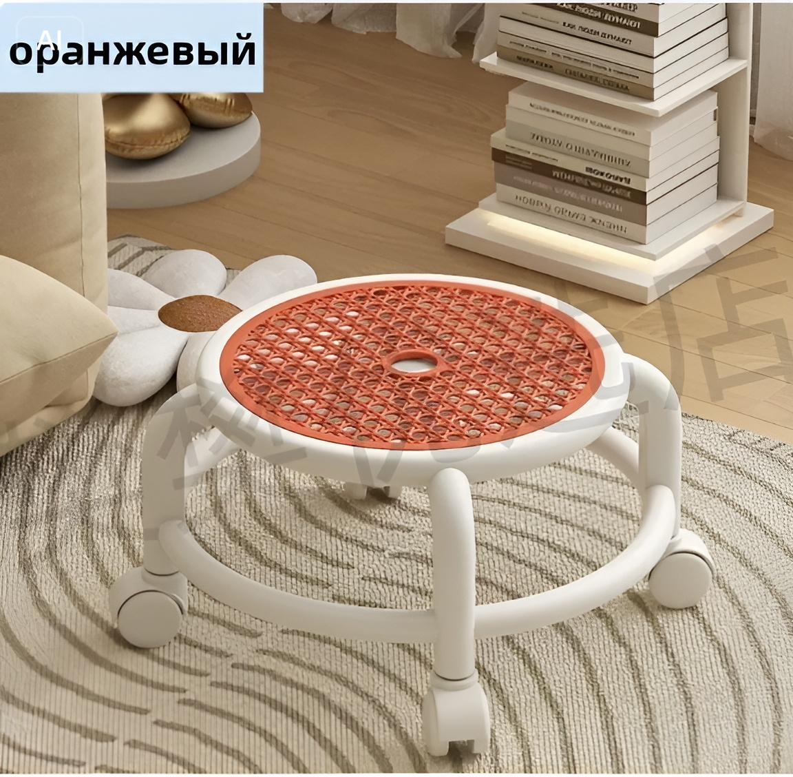 Стул "одри. STYLE" для гостиной, пластмассовый, металлический каркас, с колёсиками