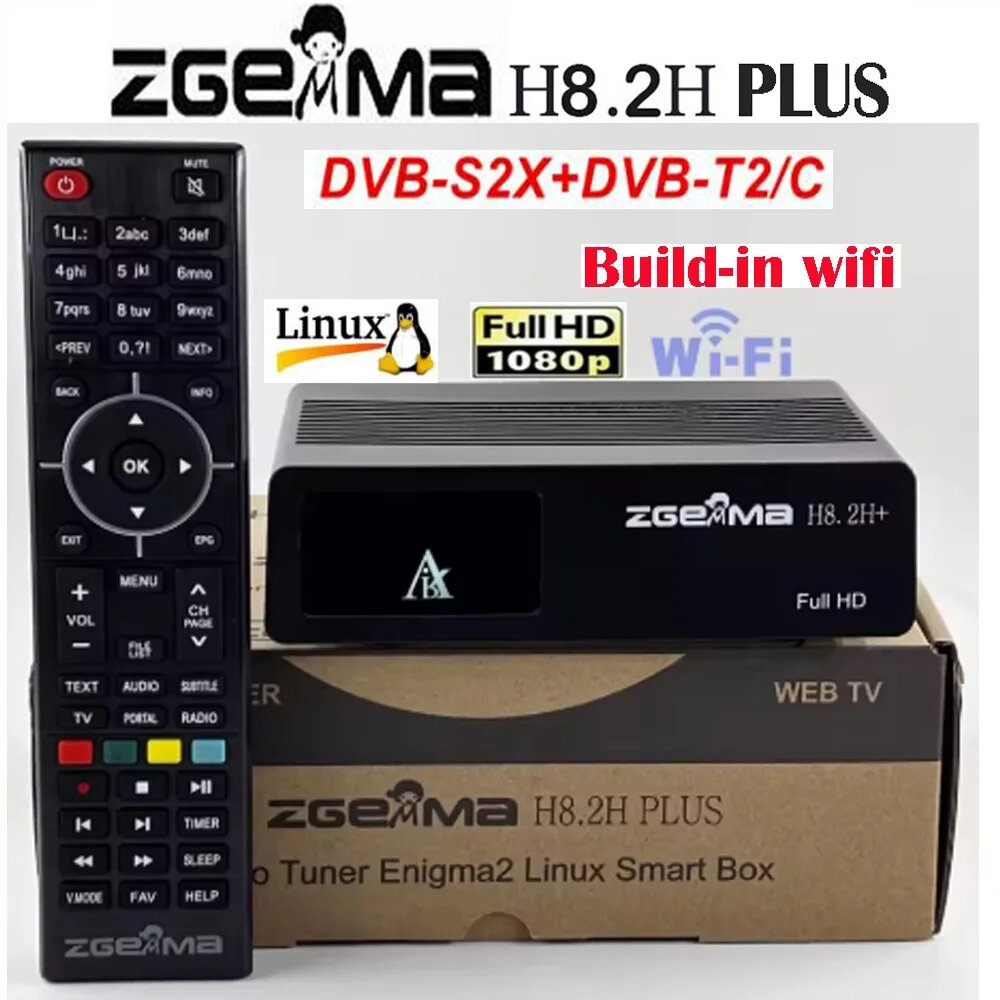 GTMEDIA Zgemma H8.2H+ спутниковый ресивер Linux Enigma2 1080p 4K HD — фото 1