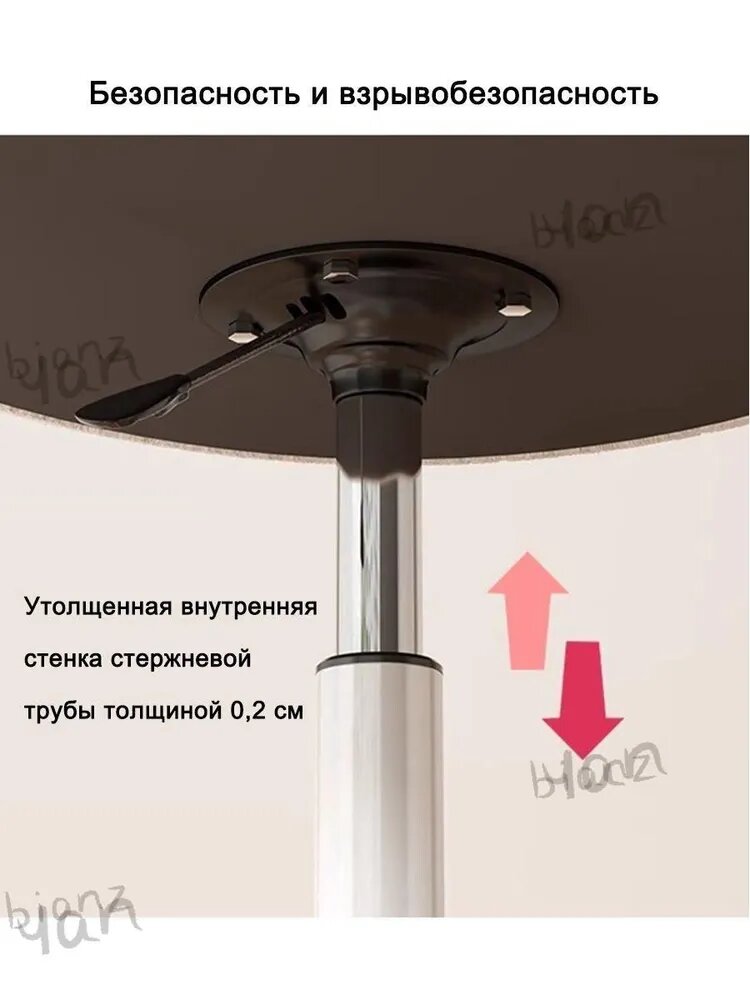 Стул мастера "Микрофлок" White T7E, из овечьей шерсти и губки — фото 1