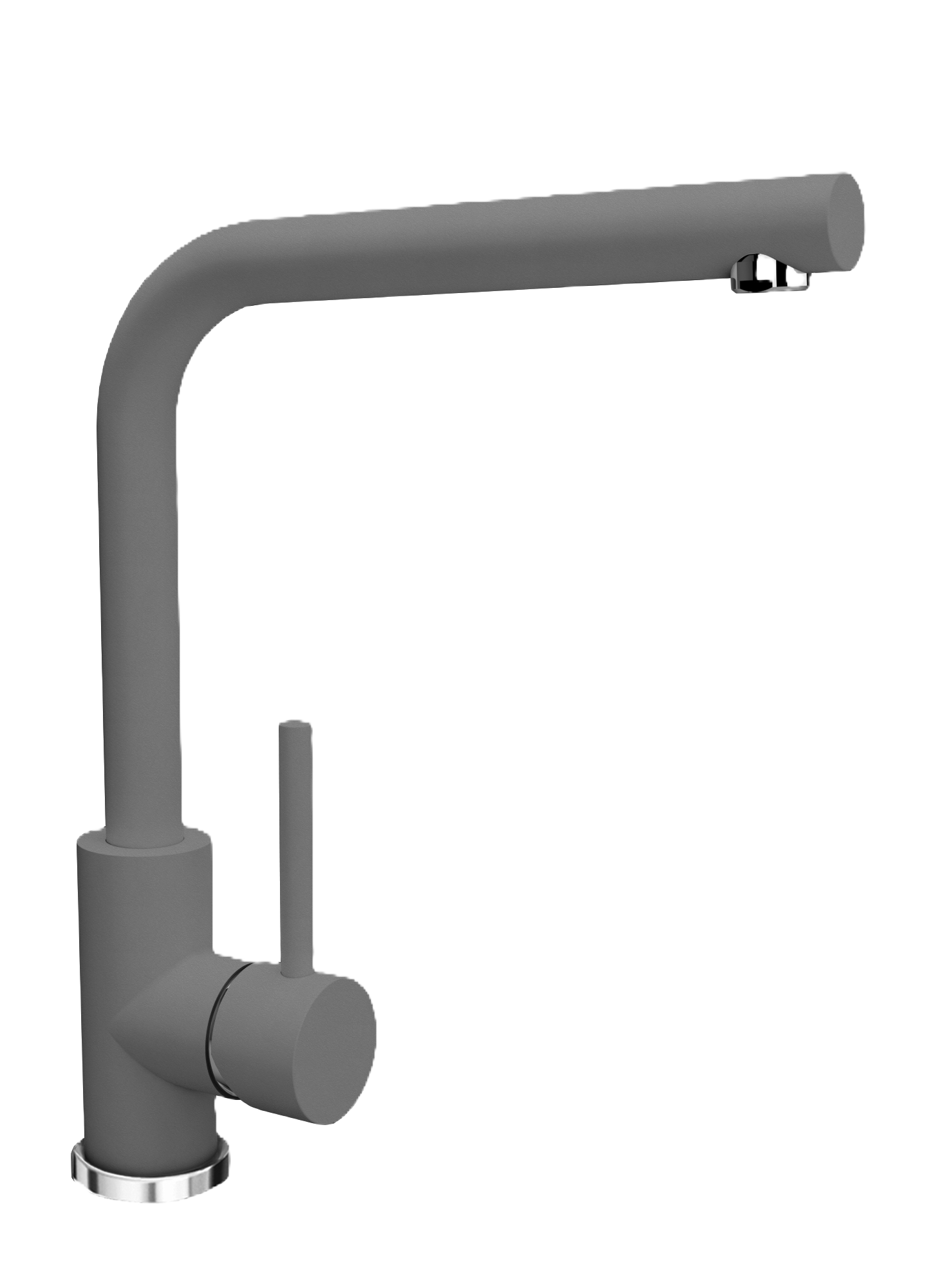 Смеситель для кухни Florentina Дельта 313.06H.1123.307 серый шелк, рычажный, нержавеющая сталь