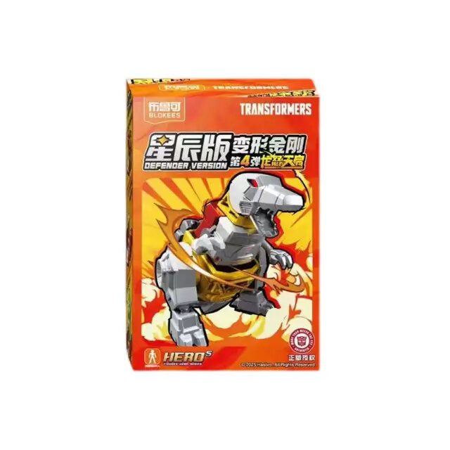 Набор фигурок Blokees Transformers Defenders Edition: Гримлок, Динобот, Старскрим, Оптимус Прайм, трансформирующиеся роботы - коллекционная игрушка.