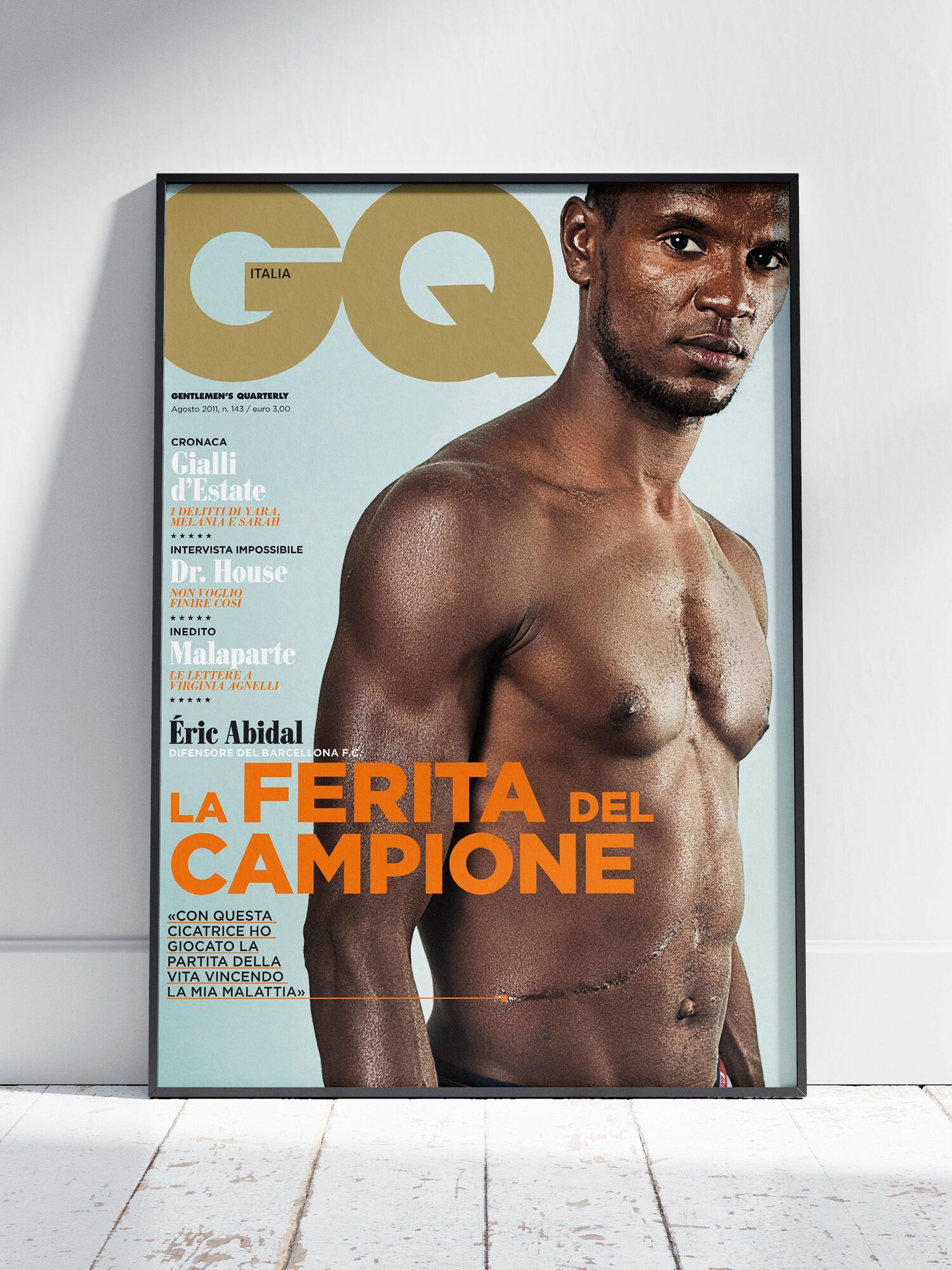 Плакат на стену для интерьера Защитники Футбол (Эрик Абидаль - Eric Abidal) - Постер по спорту и физической активности формата A3 (30x42 см)