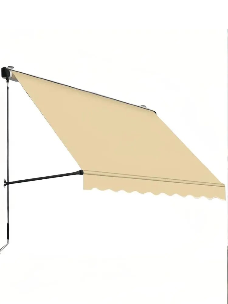 Выдвижной тент для балкона, алюминий Маркиза локтевая (навес) для террас и веранд