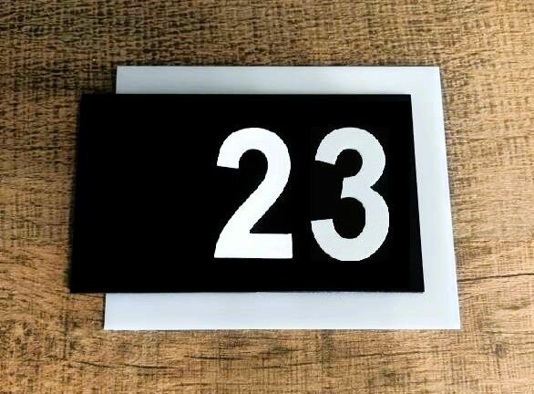 Цифры на дверь, табличка с номером 23