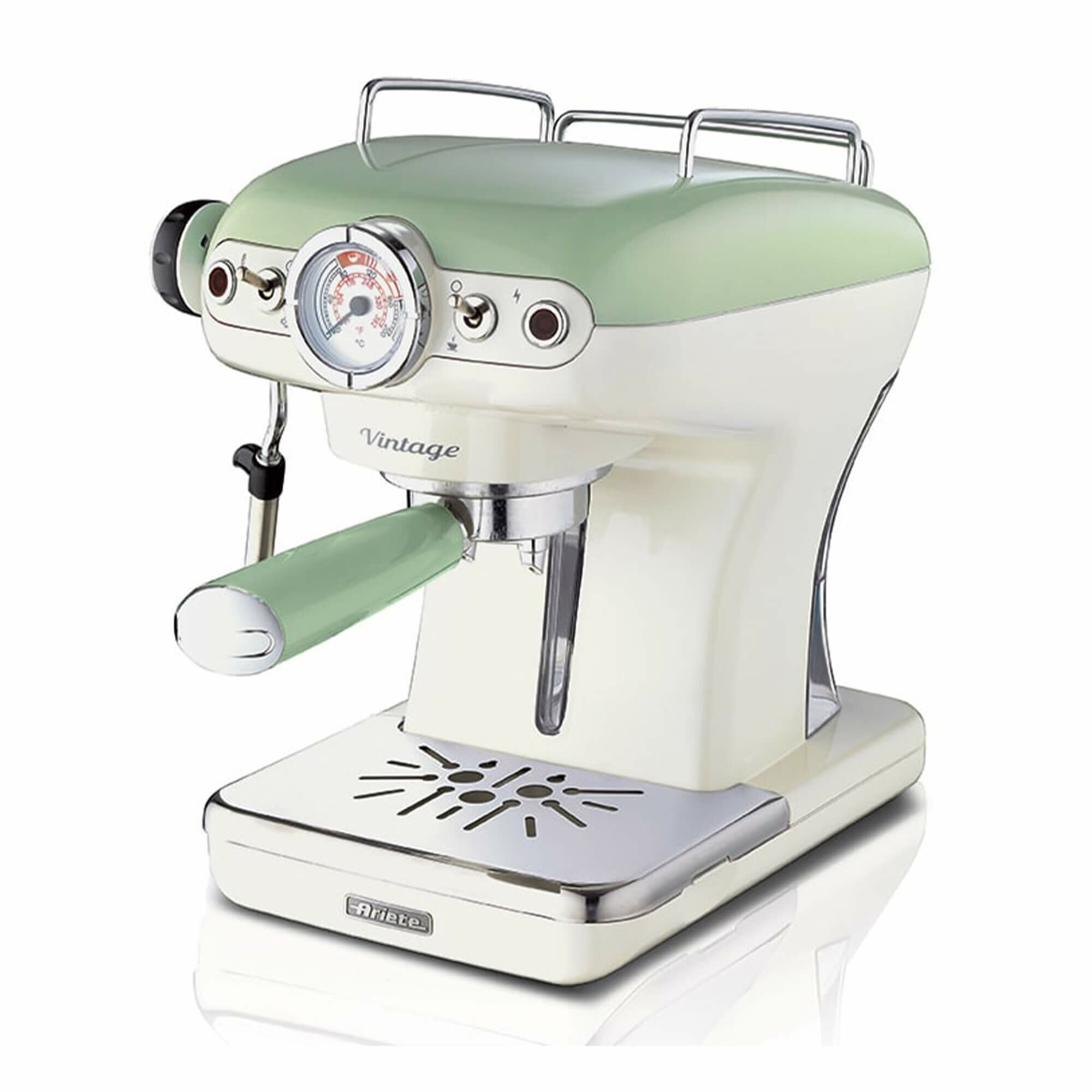 Кофеварка рожковая Ariete Vintage Espresso, зеленый, 850 Вт, 15 бар (00M138914AR0)