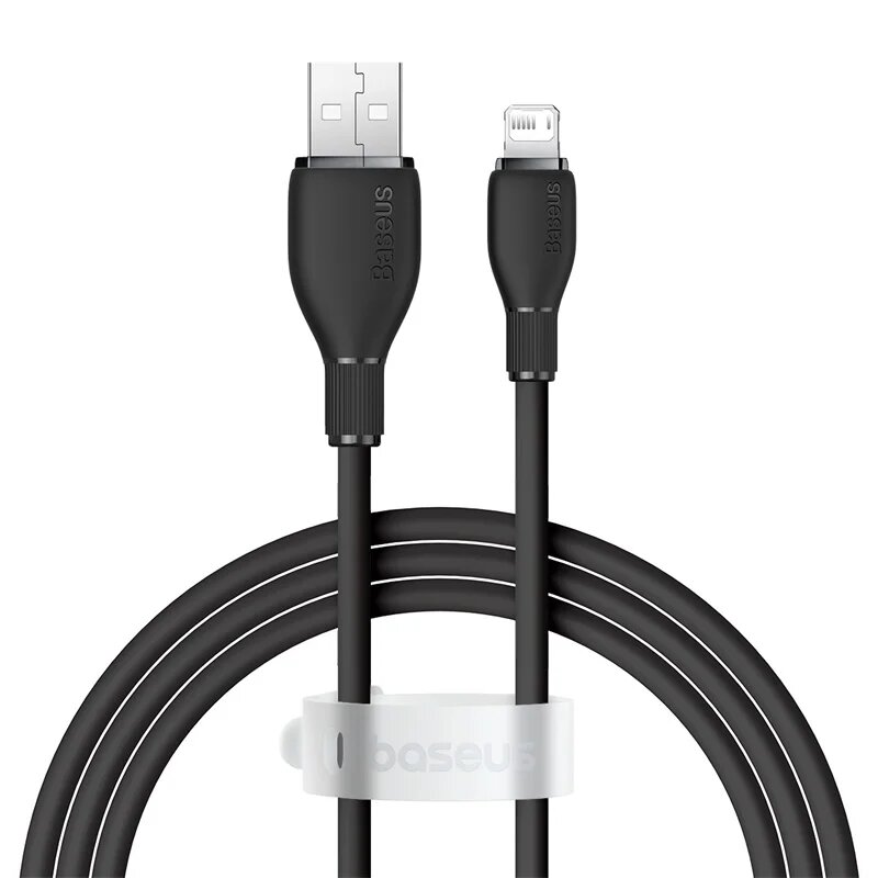 Baseus 2м USB кабель для iPhone 14/13/12/11 Black