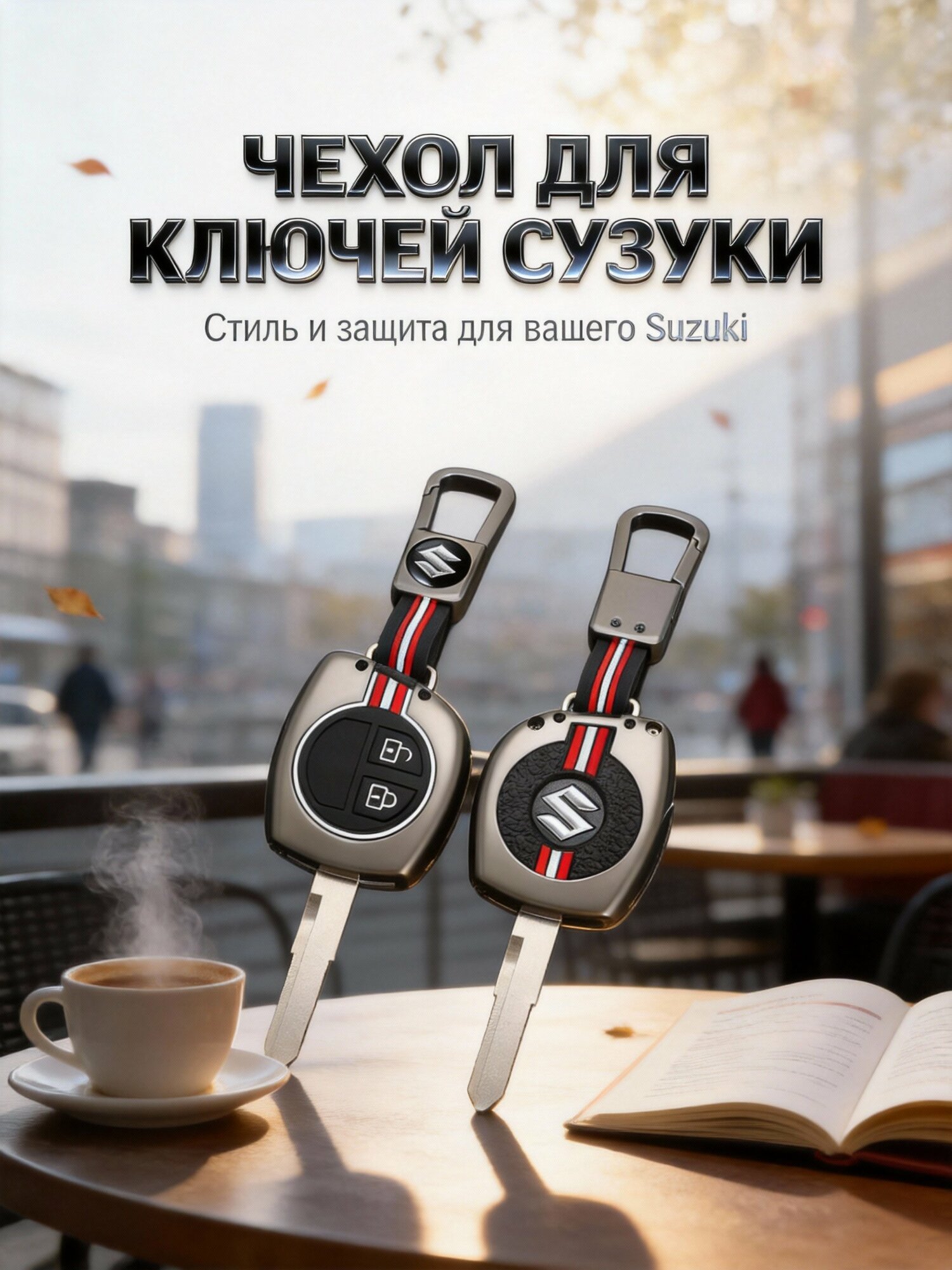 Защитный чехол для дистанционного смарт-ключа Suzuki SX4 Swift Vitara Liana Jimny Alto Ignis, цинковый сплав с силиконовой втулкой, водонепроницаемый корпус