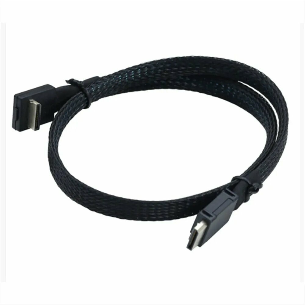 Кабель PCIE Oculink SAS SFF 8611 4I 42P - SFF-8611 90-градусный, высокоскоростной, мужской, для передачи данных