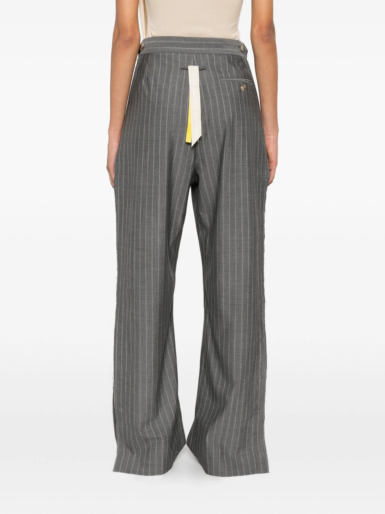 Брюки LITKOVSKA Pinstripe-pattern pleated trousers, размер 40 — фото 1