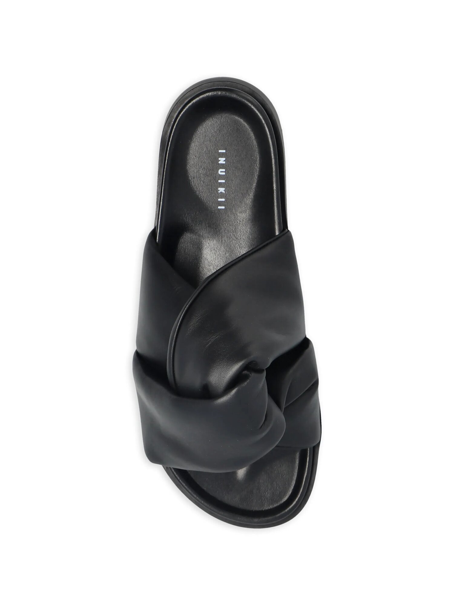 Босоножки INUIKII Knotted-upper leather sandals, размер 41, black/black — фото 1