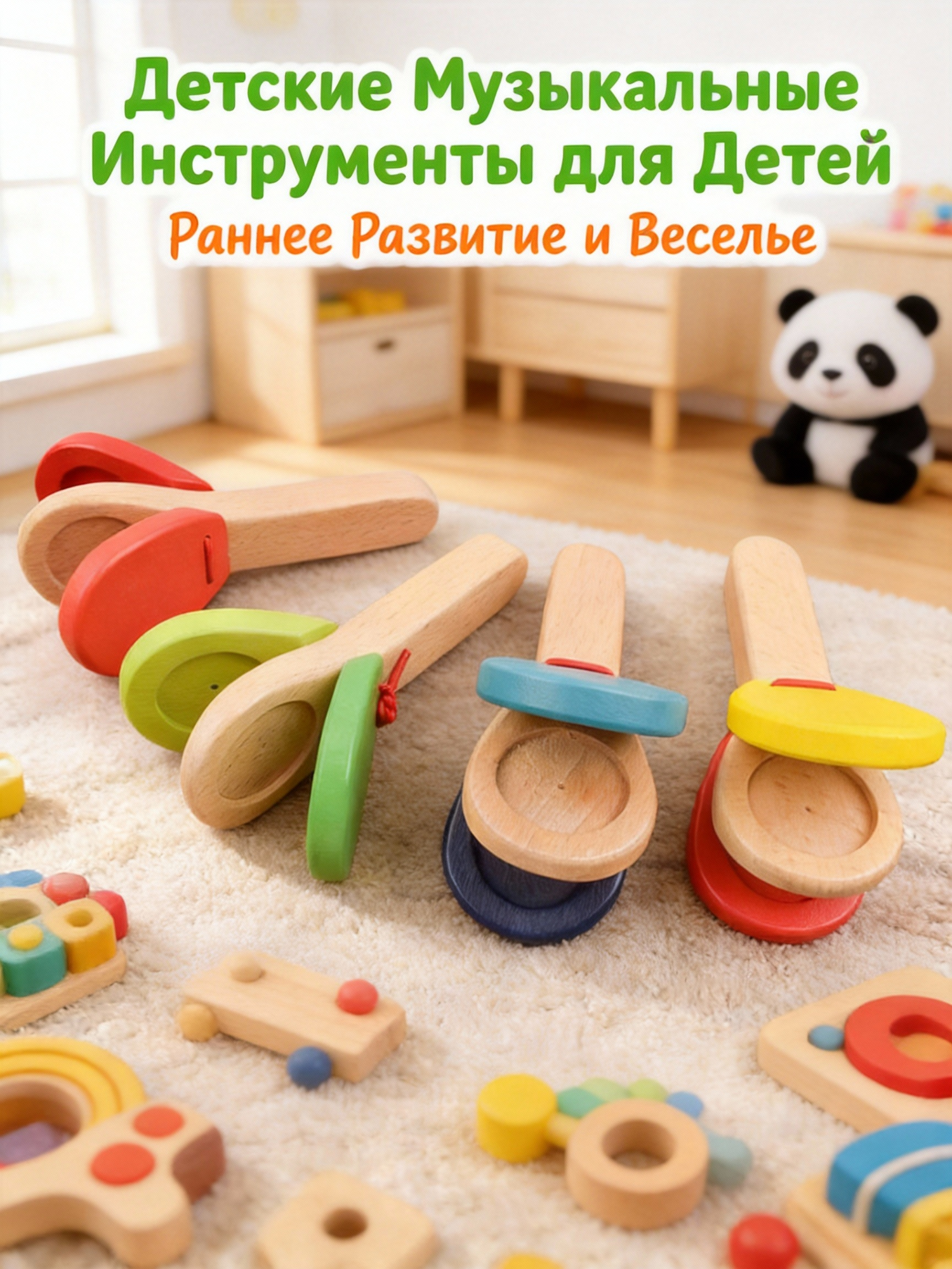 Игрушки и музыкальные инструменты для малышей, перкуссия и кастаньеты для раннего музыкального образования и развития слуха