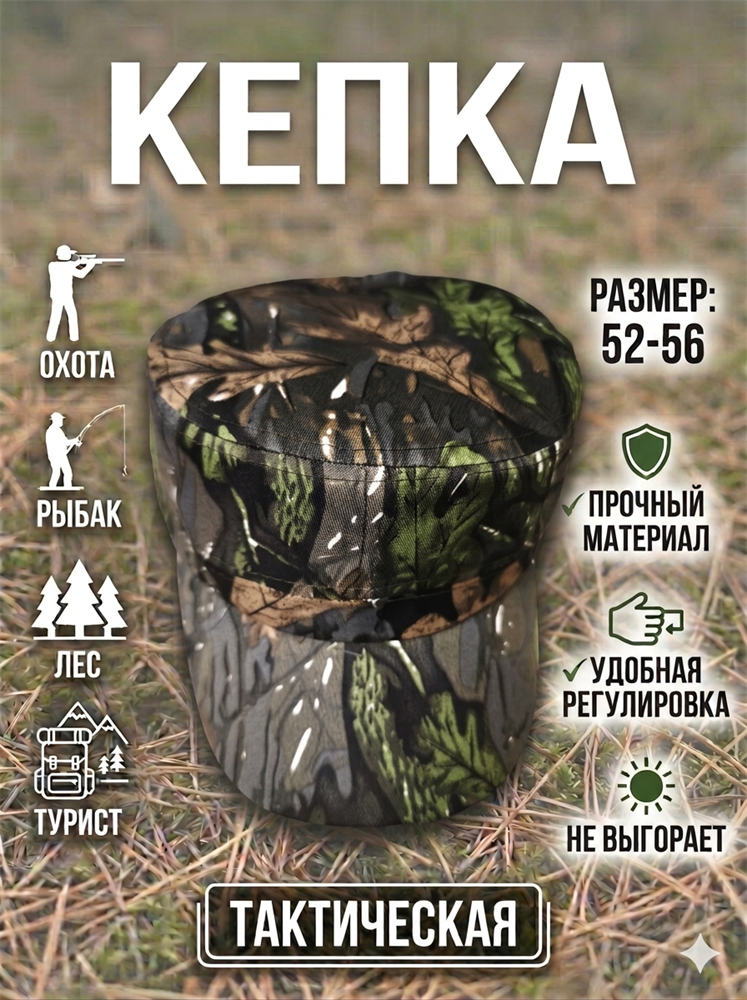 Кепка  Кепка камуфляжная тактическая для мужчин и женщин