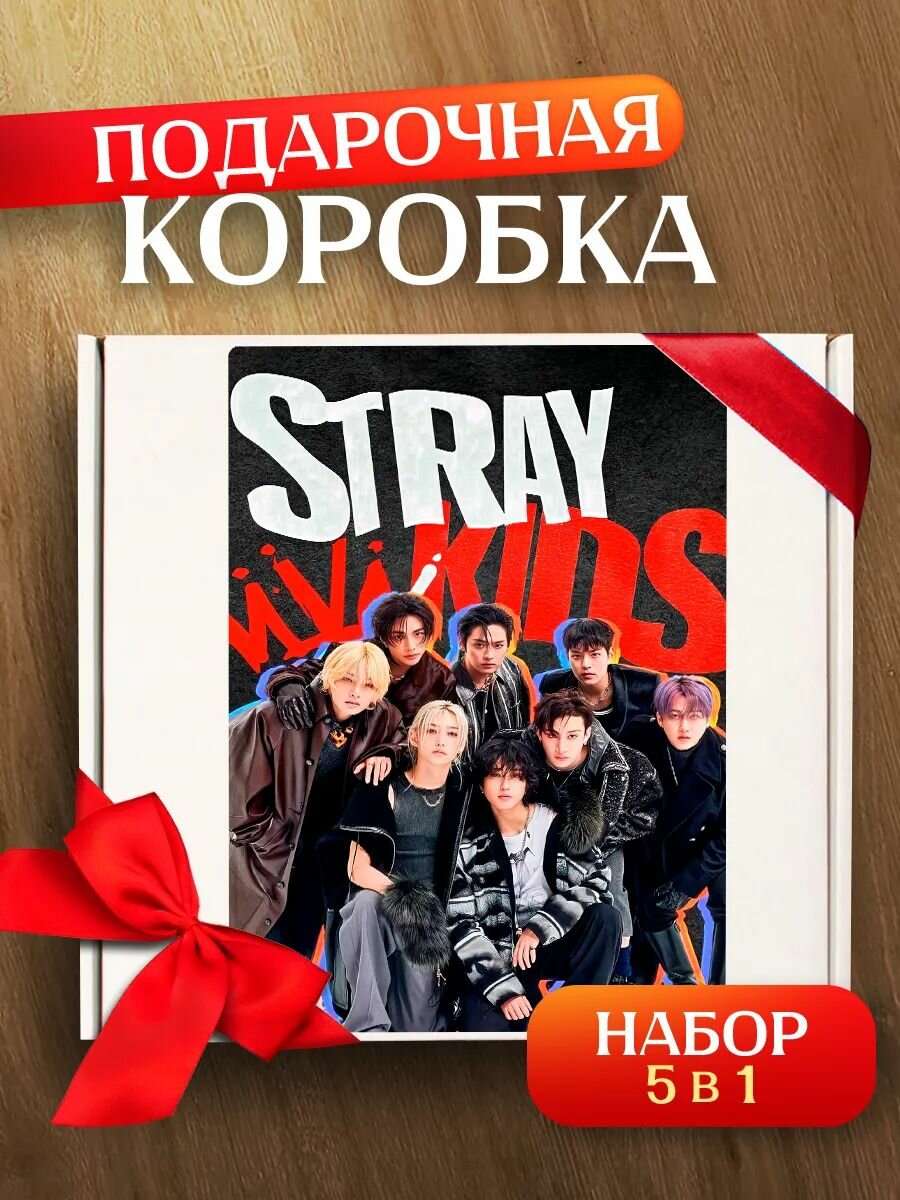 Подарочная коробка кпоп Stray Kids к поп , упаковка для подарка, 1шт, размер 23,5x22,5х10 см