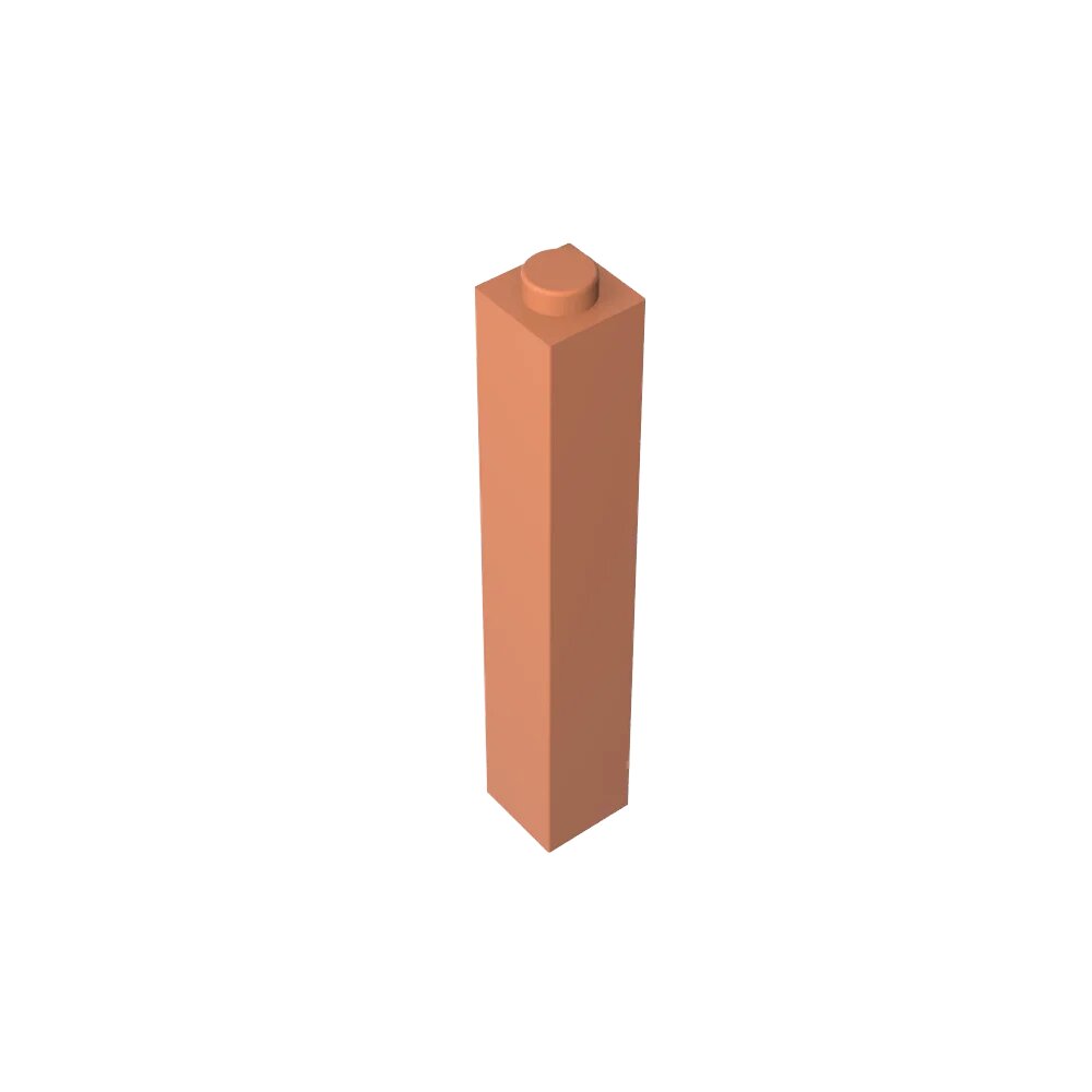 Gobricks пластиковый блок 1х1х5, Цвет: 038