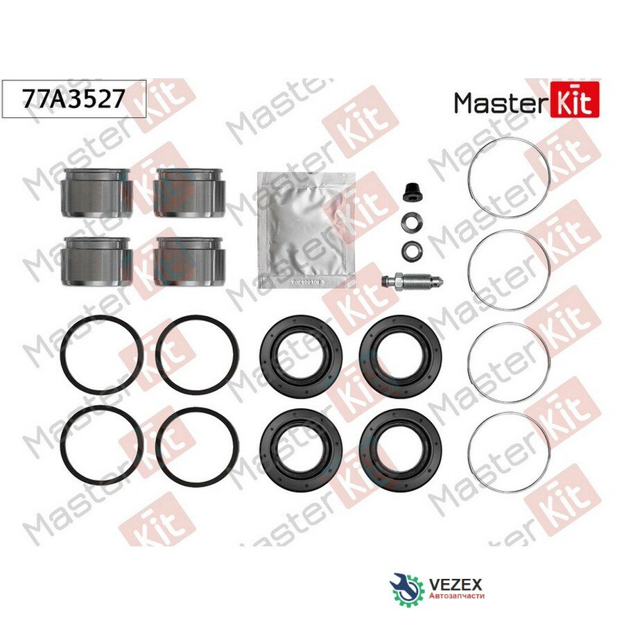 MASTERKIT 77A3527 Ремкомплект тормозного суппорта+поршень Toyota LAND CRUISER (_J7_) 1984 - Masterkit