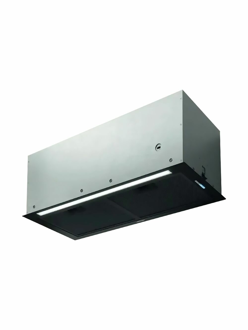 Встраиваемая вытяжка JET AIR PLANE BL MAT/F/72-PRF0186438, отвод/рециркуляция, 800 м3/ч, кнопочное управление, LED- освещение, 63 дБ