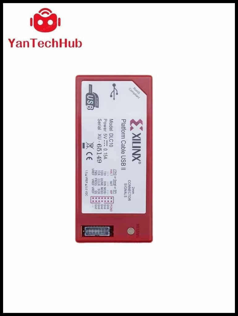 Программатор HW-USB-II-G для ПЛИС Xilinx, Platform Cable II, аналог DLC10, USB интерфейс