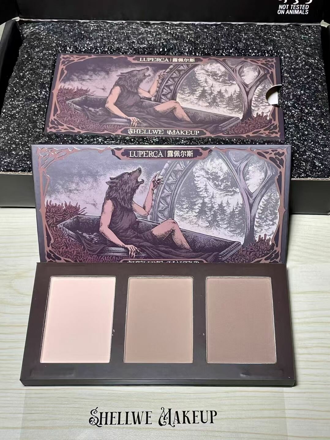 Shellwe Makeup Трехцветная Скульптор для лица ,13g - Luperca