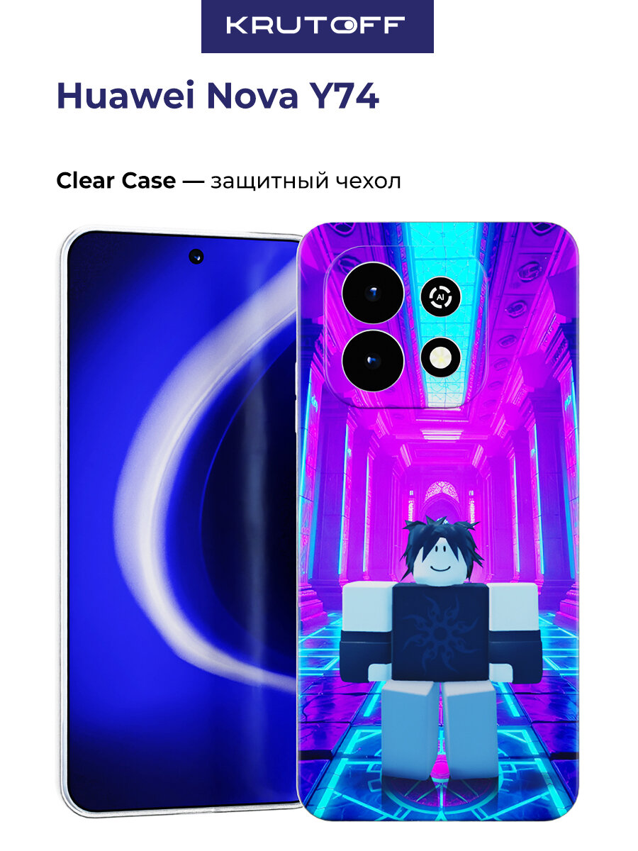Чехол-накладка Krutoff Clear Case Roblox-Форсакен Ту Тайм (Forsaken Two Time) для Huawei Nova Y74
