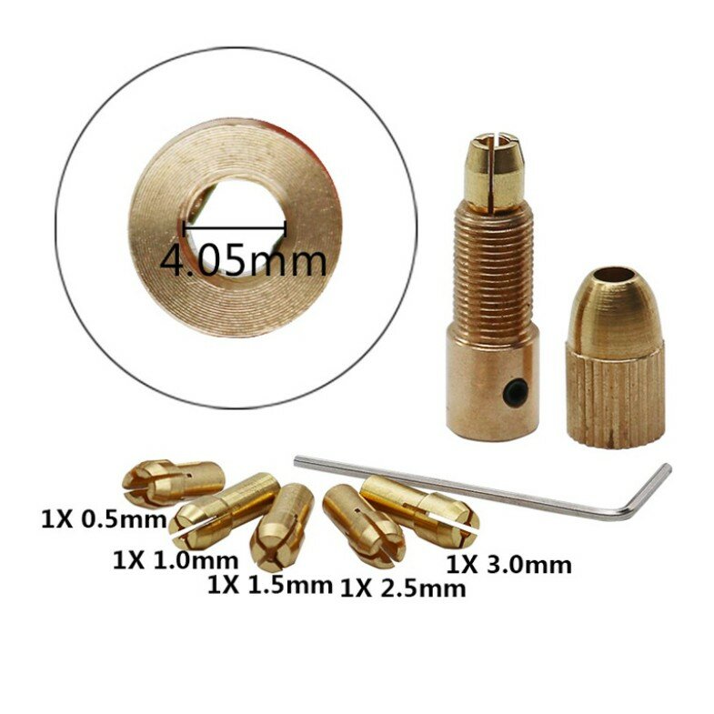 MC04 патрон цанговый с набором цанг 0.5-3.0mm