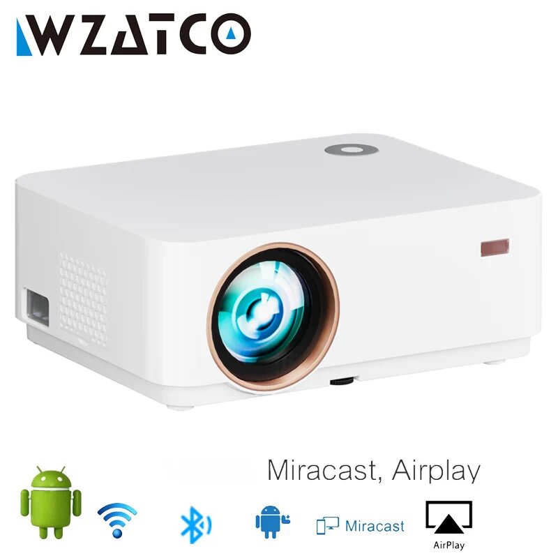 WZATCO D5 Портативный смарт-проектор 1080p