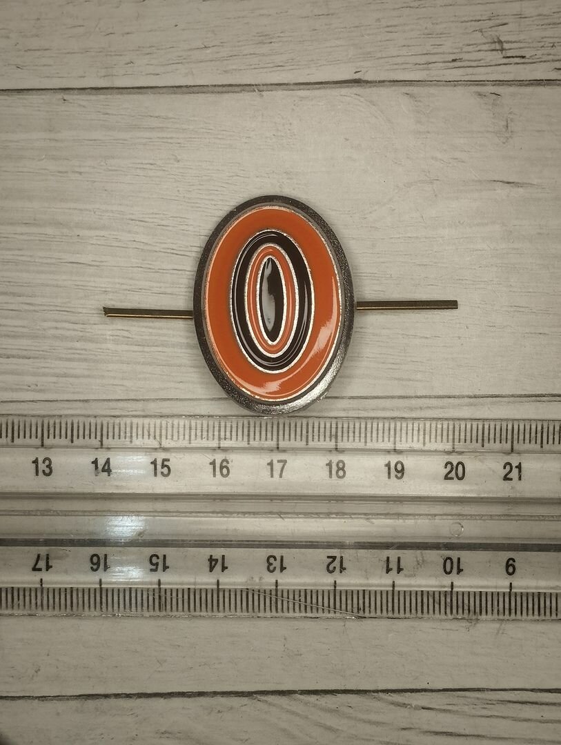 Кокарда казаки рядовой оранжевый кант