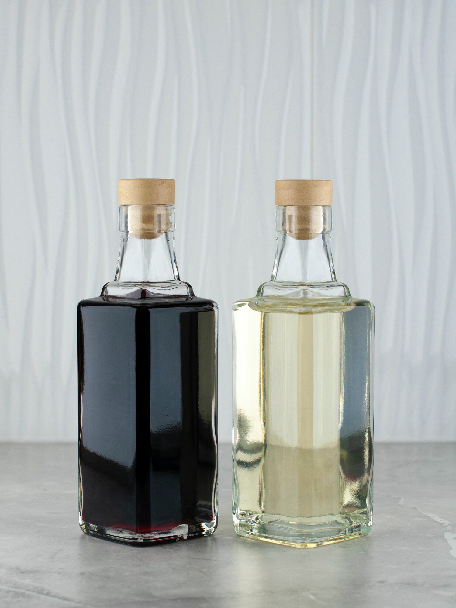 Бутылка стеклянная Куб, с пробкой, 500 мл, 2 шт