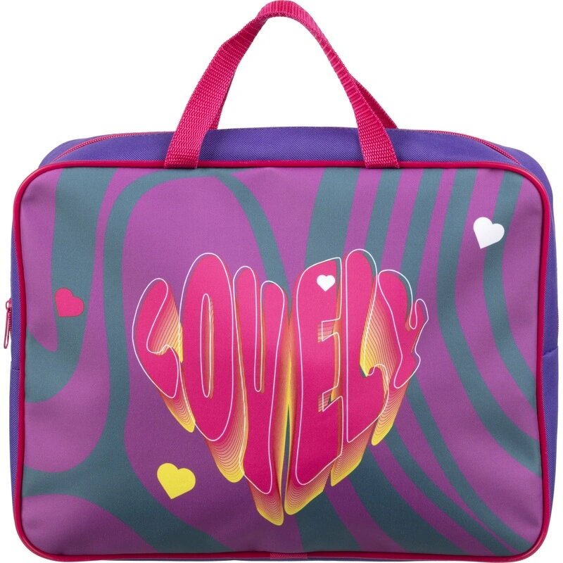 Папка для тетрадей Комус Класс Lovely А4 на молн, ткань,75мм, ПМД 4-20