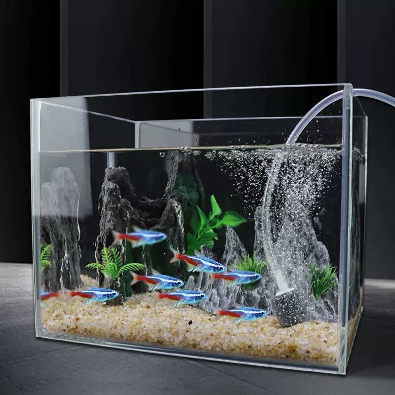 Цилиндр с воздушным камнем для аквариума, пузырьковый камень, кислородный диффузор, аксессуар для аквариума, 2 шт.