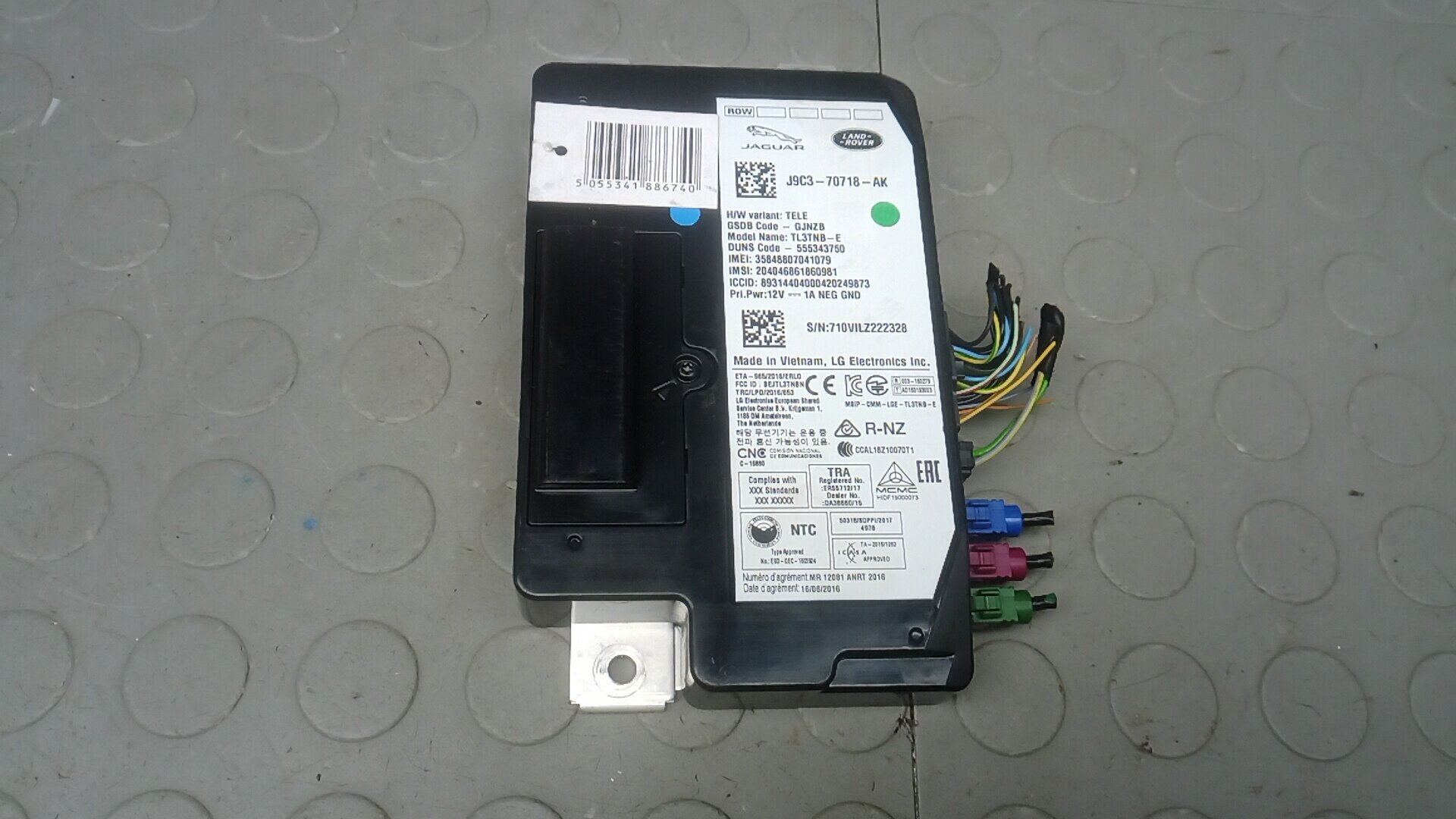 Блок управления LAND ROVER DISCOVERY SPORT 1, Номер j9c370718ak