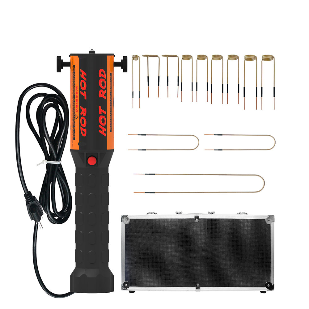 Solary Снятие болтов с магнитно-индукционного нагревателя, Индукционный инструмент мощностью 1100 Вт 110 В для удаления ржавых винтов, Инструмент для снятия гаек с 12 катушками