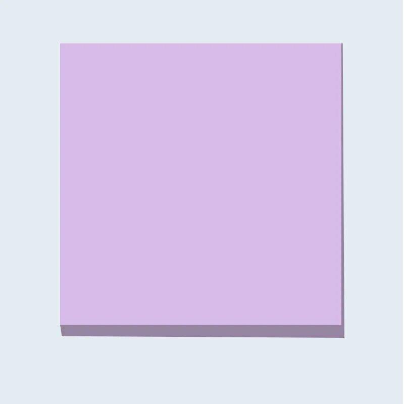 Липкие наклейки для заметок, 100 листов Purple beads76x76mm