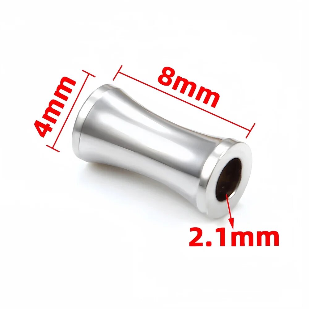 Цилиндрические разделительные бусины из нержавеющей стали 10/20 шт. 20 pcs, Cylindrical - 4x8mm