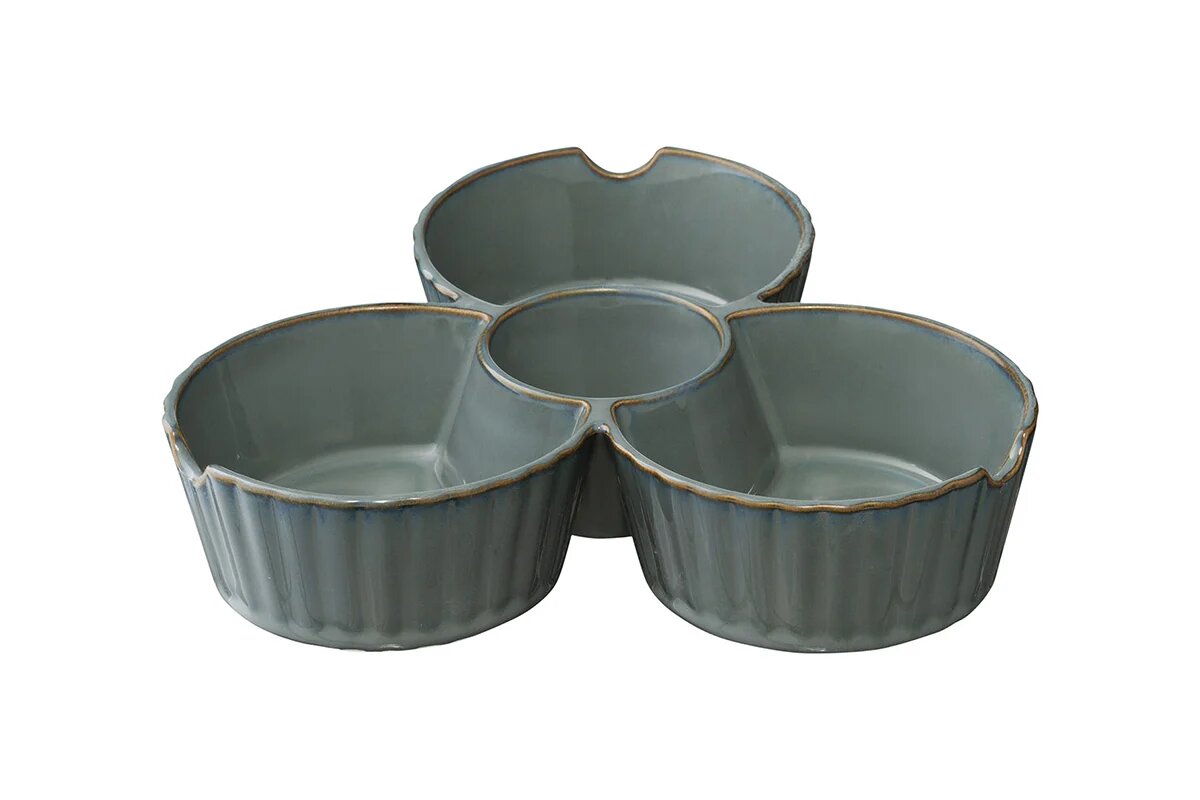 Менажница темно-серого цвета из коллекции Kitchen Spirit, фарфор