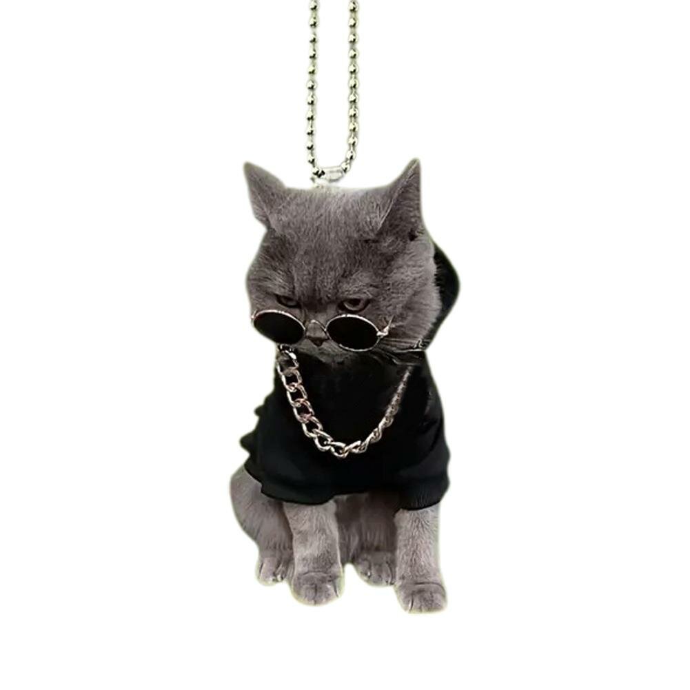 Акриловый креативный кулон в виде кошки