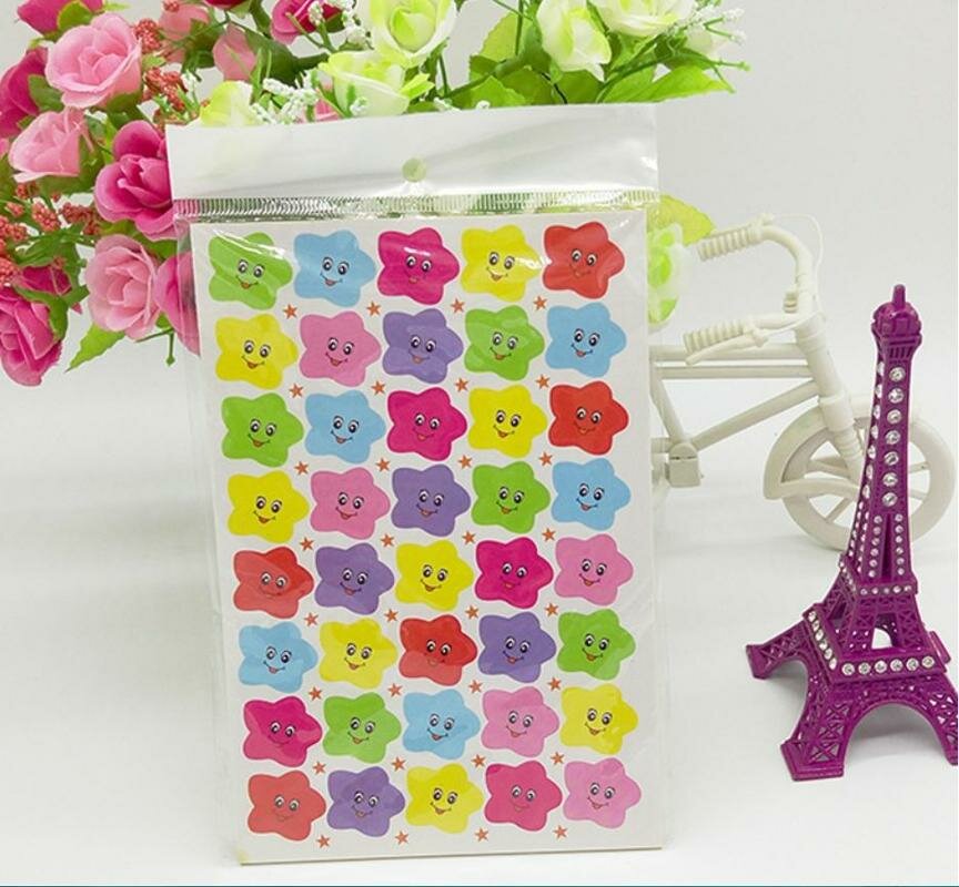 Набор наклеек Пилот "Звездочки" 15.8x11.5см, бумага, поощрительный, 400шт