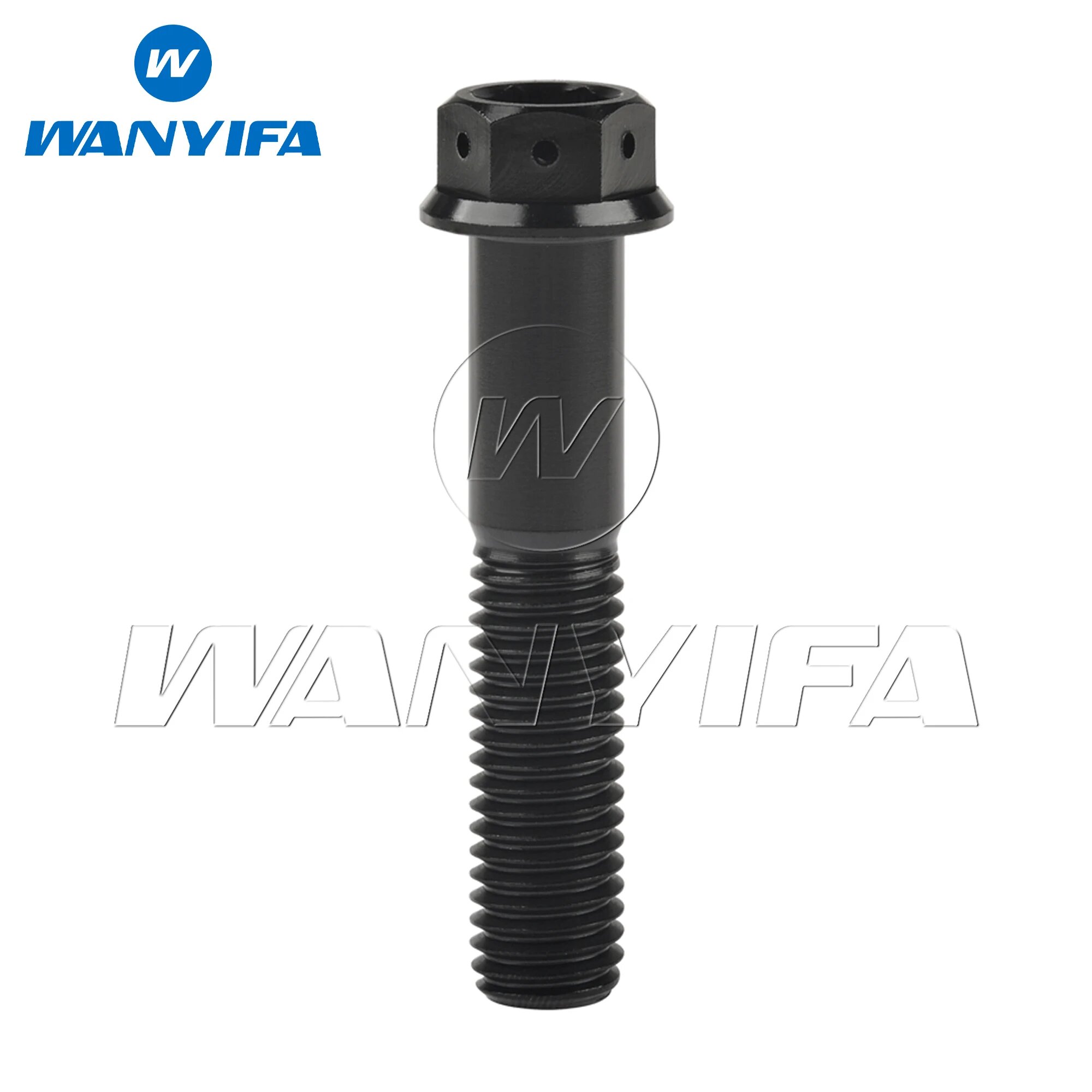 Черный титановый болт Wanyifa M10x50 Pitch 1.25mm