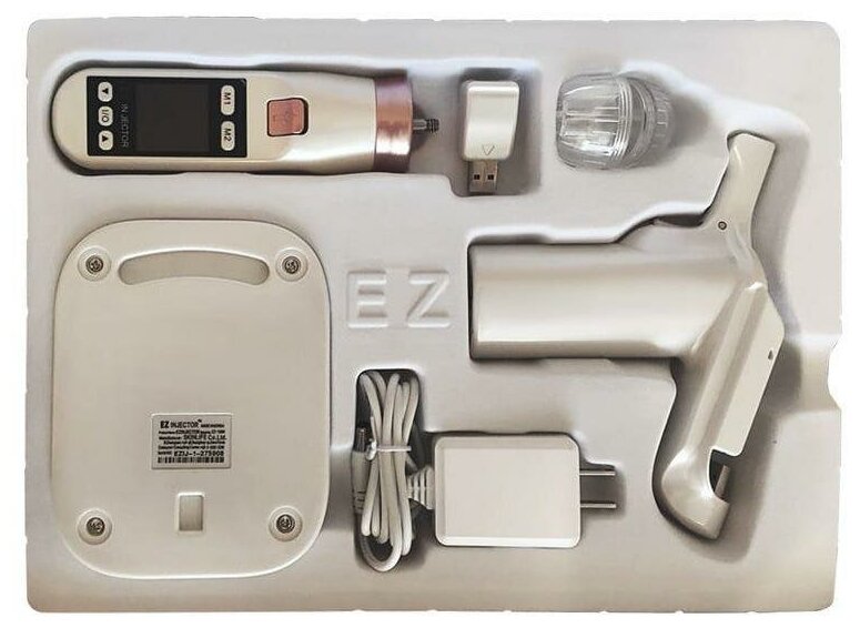 Мезоинъектор EZ1000, белый, настольный, механический, для лица и тела, дисплей