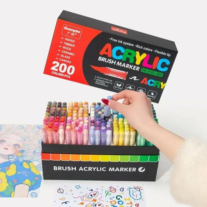 KNOW EASY-GuangNa Маркер Акриловый, толщина: 5 мм, 200 шт.