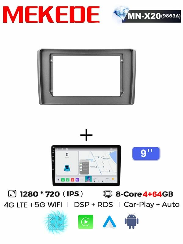Магнитола 9" Mekede MN X20 Pro 4/64 Gb Honda Element YH 2002-2011 carplay