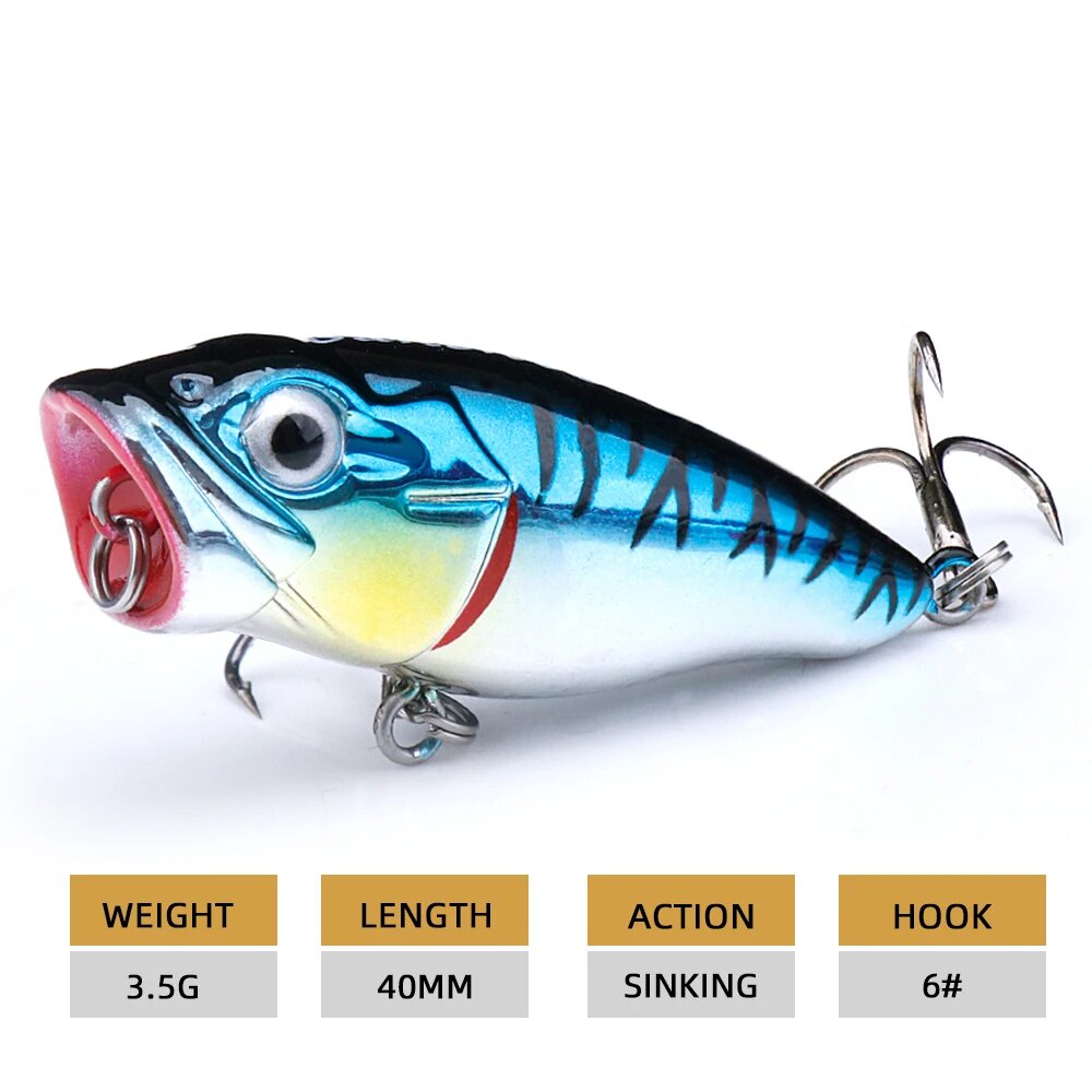 Поппер Agoie 3.5g, 40mm, sinking, 6#, Color: E