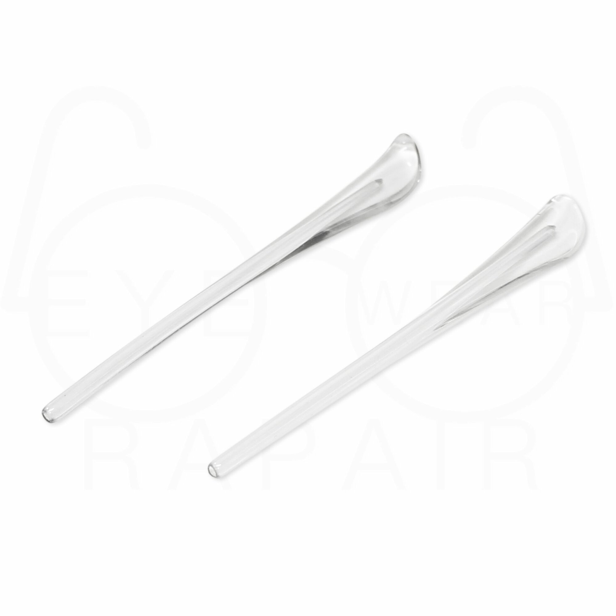 Наконечники пластиковые прозрачные для заушников очков, 70 мм (4 шт)
