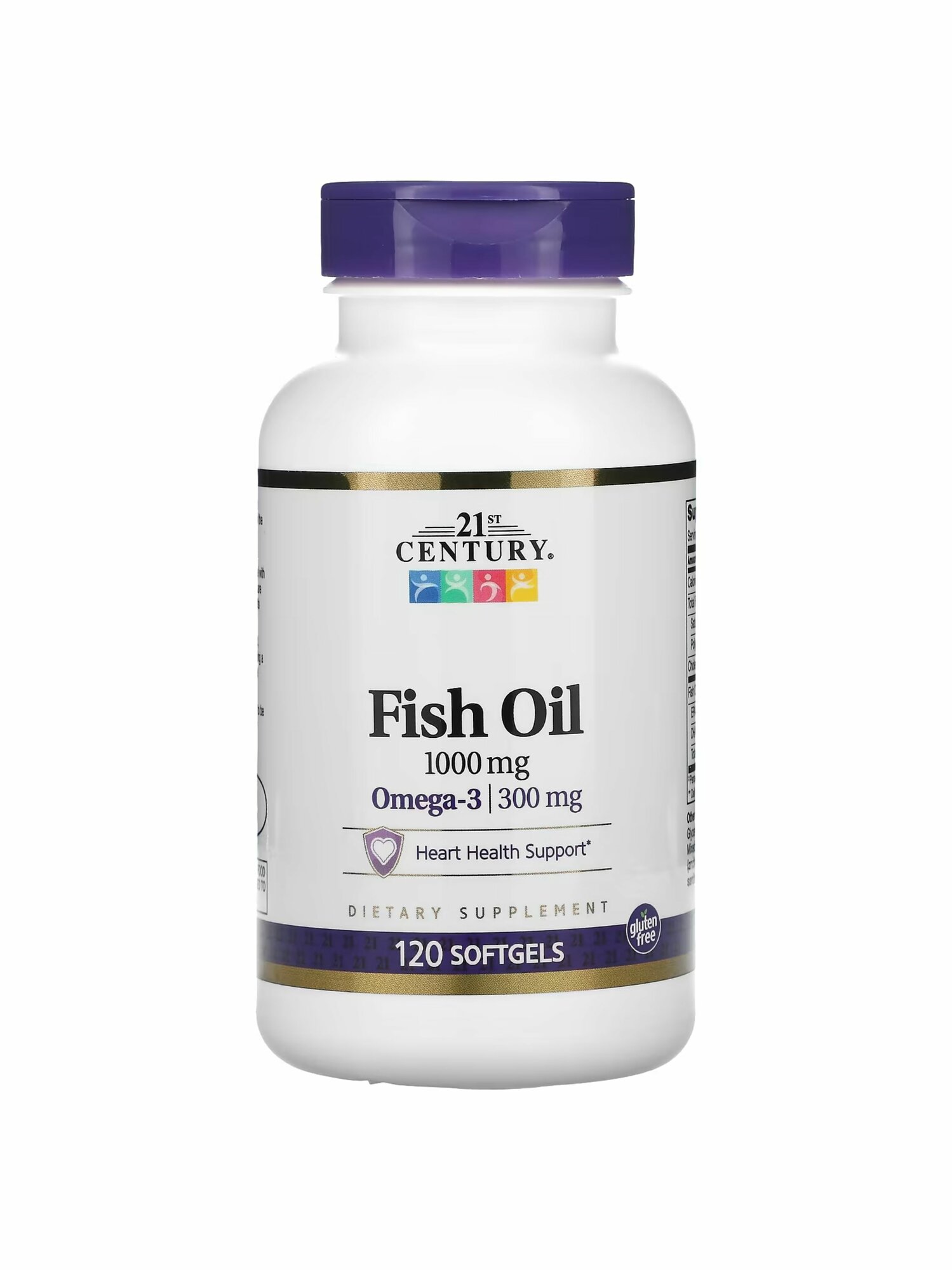 21st Century Fish Oil 1000 mg Omega-3, Рыбий жир 1000 мг Омга-3 - 120 мягких желатиновых капсул