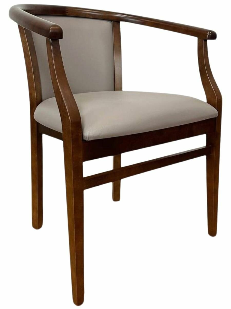 Стул для кухни и гостиной деревянный с подлокотниками ONDINE.