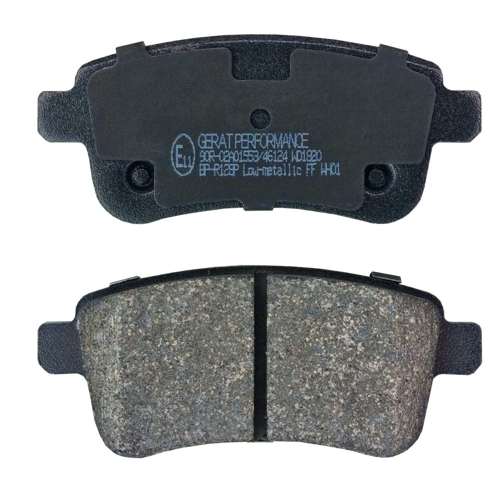 Тормозные колодки Gerat BP-R128P (задние) Low-metallic