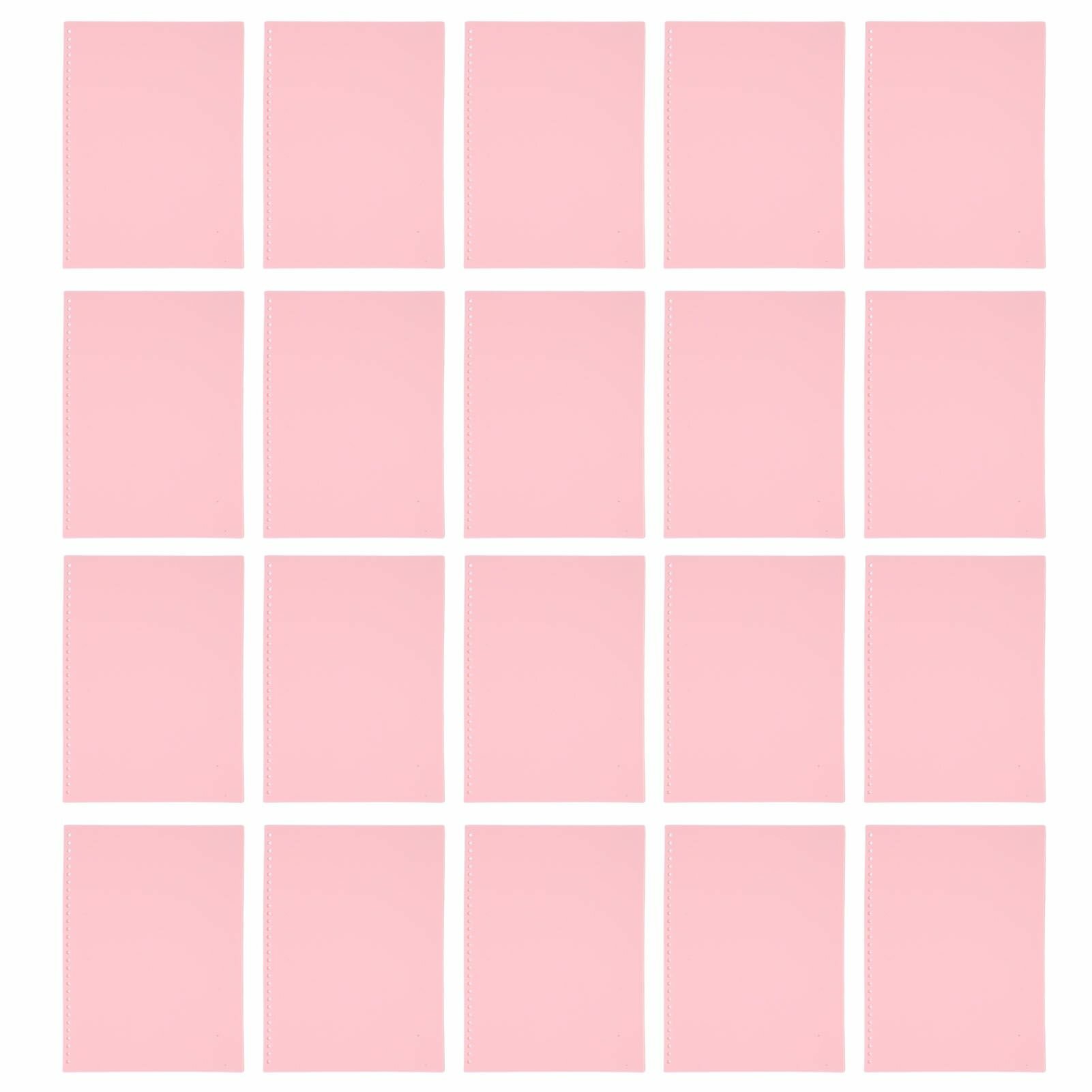 20 шт. защитная бумага для листов, переплетная обложка, матовая, А4, 30 отверстий, полипропиленовый пластик для презентации, розовый