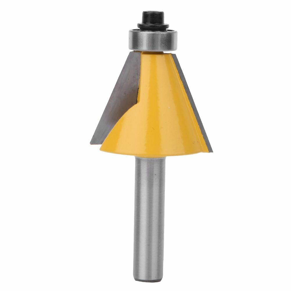 Фреза Коническая 22.5 с Хвостовиком 8 мм и Подшипником