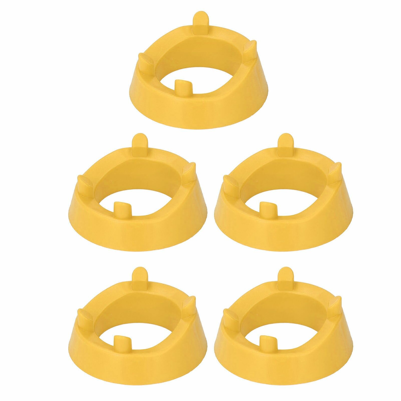 5шт круглая подставка для мяча пластиковый держатель для мяча для футбола, баскетбола, волейбола, регби, желтый